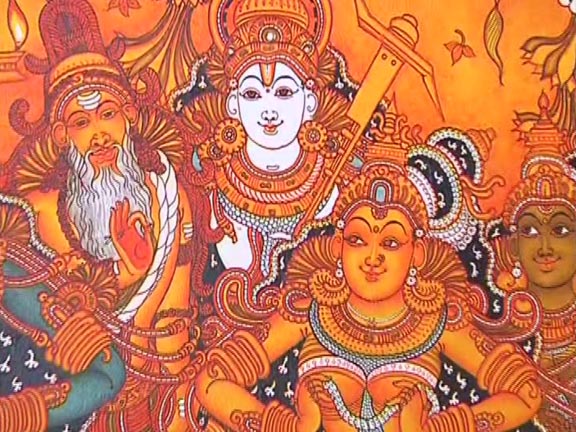 ഗുരുവായൂർ ക്ഷേത്രത്തിന്റെ ചുമരുകളിൽ കൃഷ്ണകഥകൾ പുനർജനിക്കുന്നു